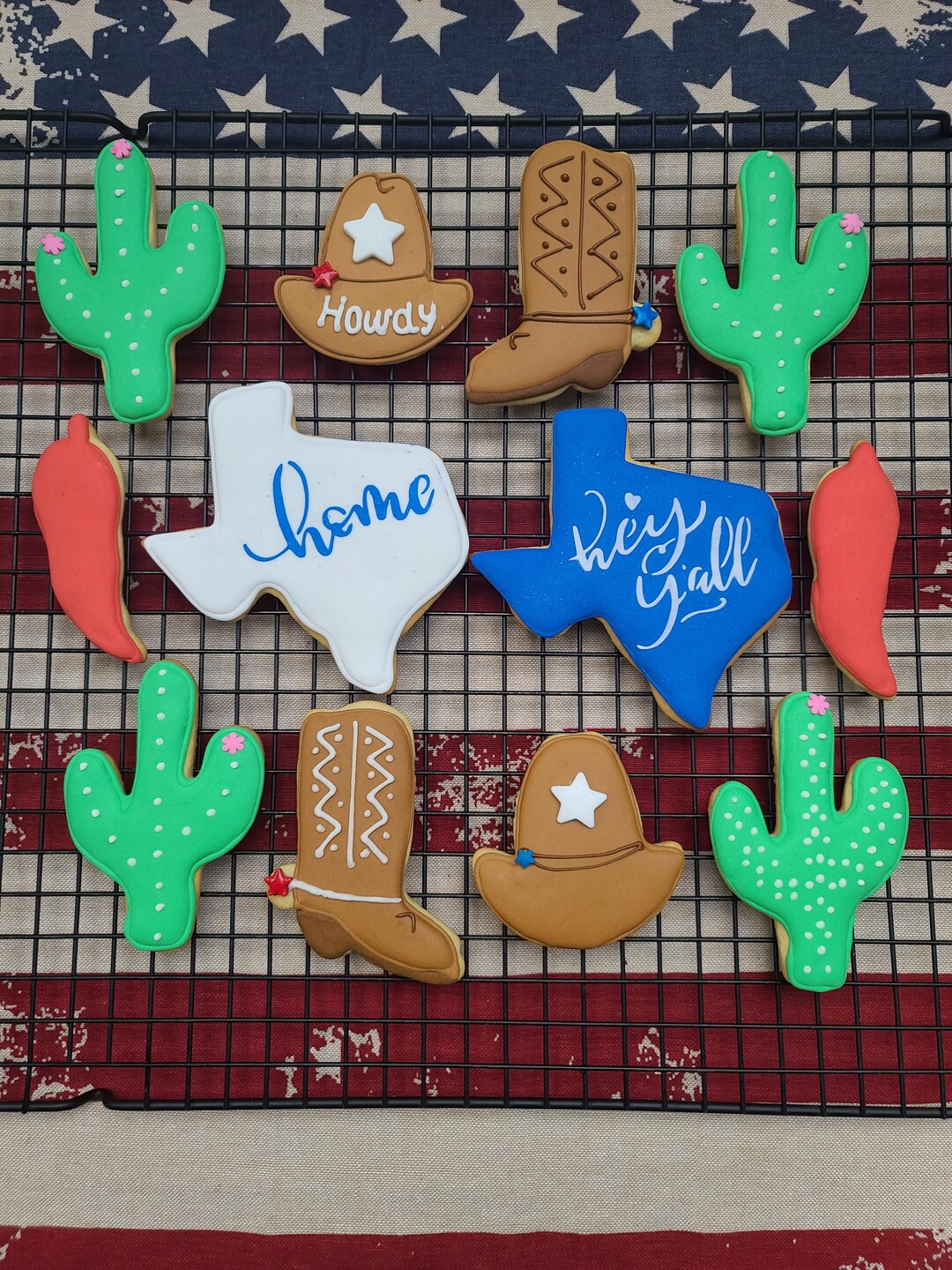 Texas Western Cowboy Sugar Cookies, Birthday Party Favors - Etsy