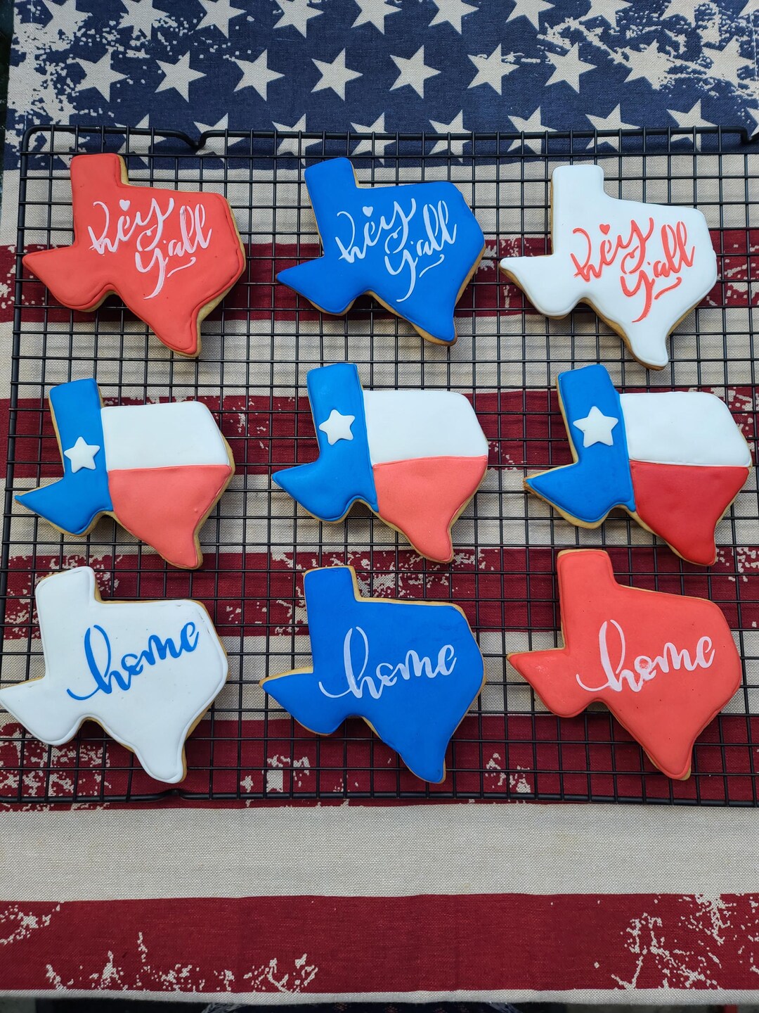 Texas State Sugar Cookies: Lone Star Party Favors - Etsy