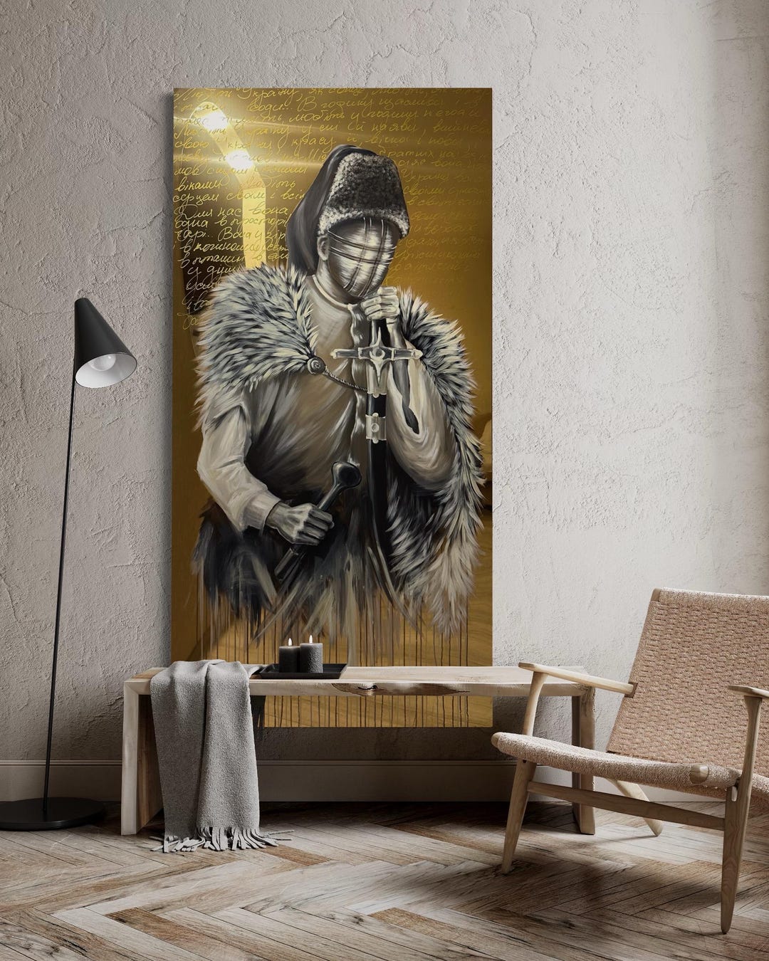 Ukrainian Cossack Sirko - Silver Large Luxury Wall Decor - Original ...