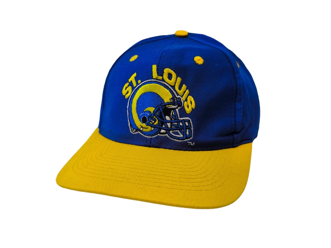 St. Louis Rams NFL American Football Team Logo 7 90's Vintage Snapback ...
