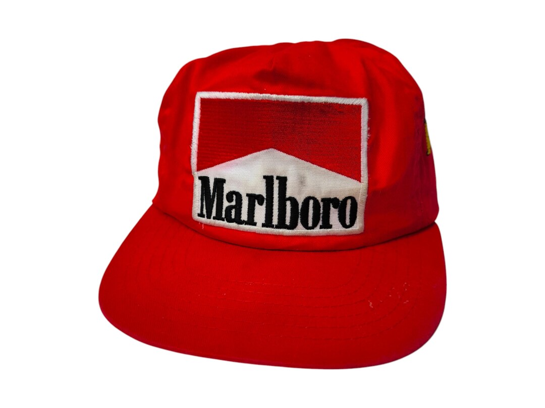 Vintage Marlboro X Ferrari Jean Alesi & Gherard Berger Snapback Hat ...