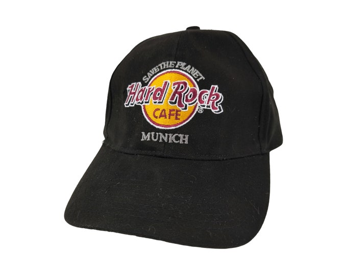 Vintage Hard Rock Cafe Munich Germany Fully Embroided Strapback Hat HRC ...
