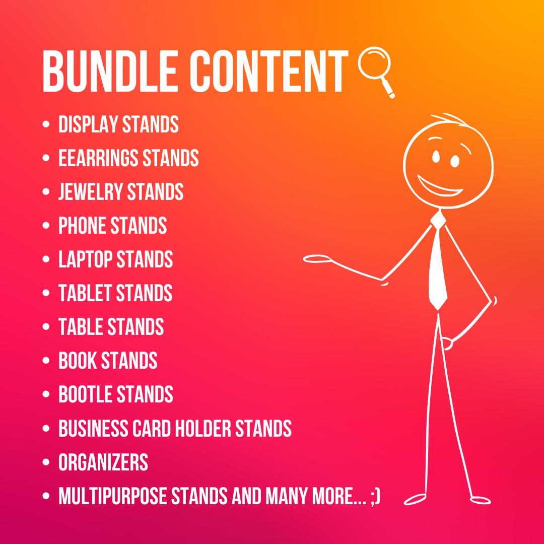 Laser Cut Files Stands Bundle: 200+ Designs - Etsy