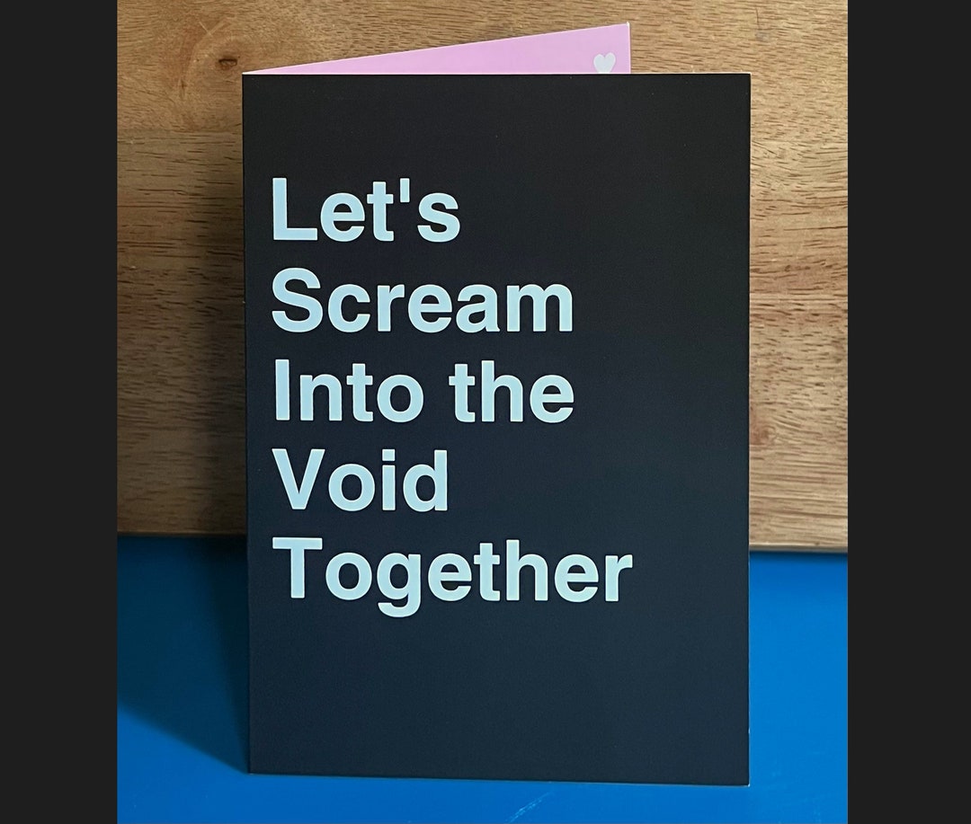Valentine's Day in the Void - Greeting Card // Opt. Stamped Envelope - Etsy