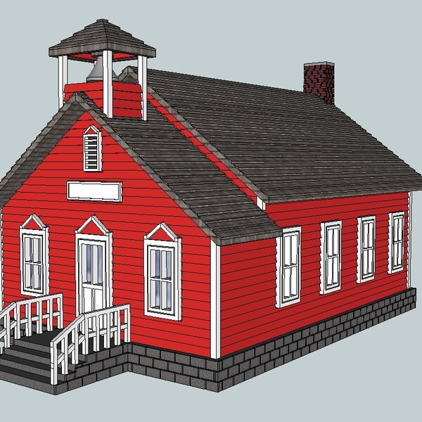 Ho Scale School House - Etsy