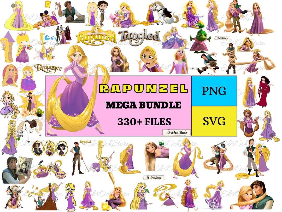 Rapunzel SVG Bundle,rapunzel Svg Files for Cricut and Silhouette ...