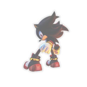 Shadow the Hedgehog Vinyl Sticker, Kiss-cut Custom Stickers, Durable 3M ...