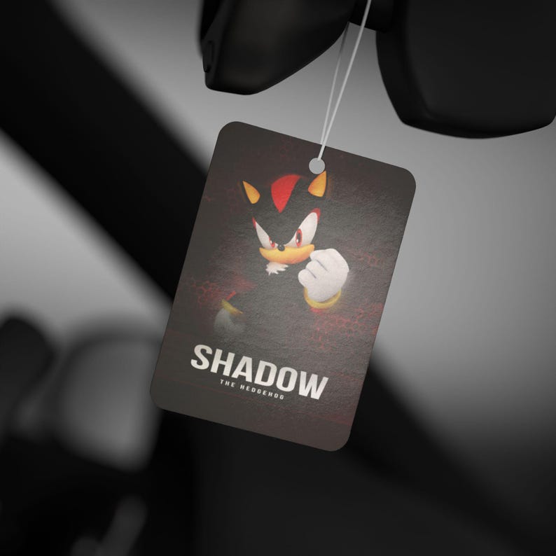 Shadow the Hedgehog Car Air Freshener: Double-sided Design, Long ...
