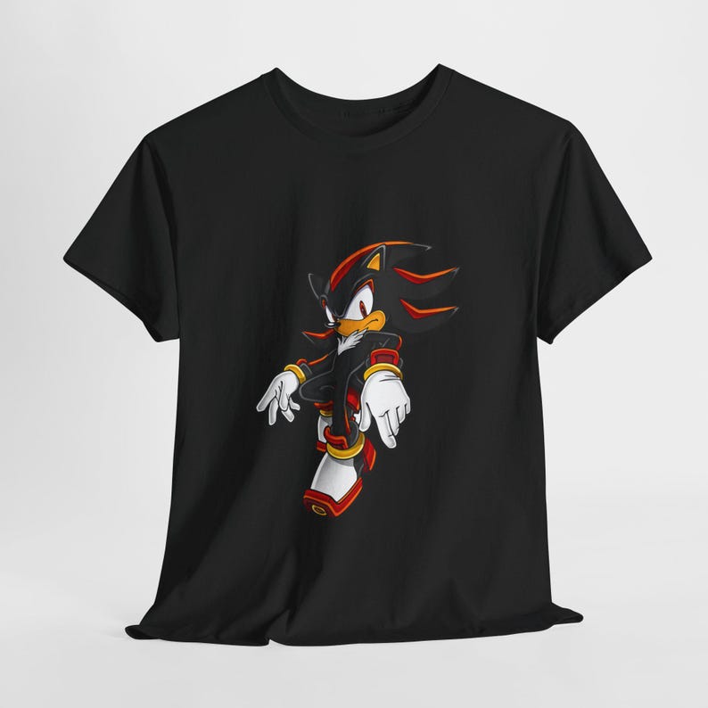 Shadow the Hedgehog T-shirt, Cool Sonic Graphic Tee, Premium Shadow ...