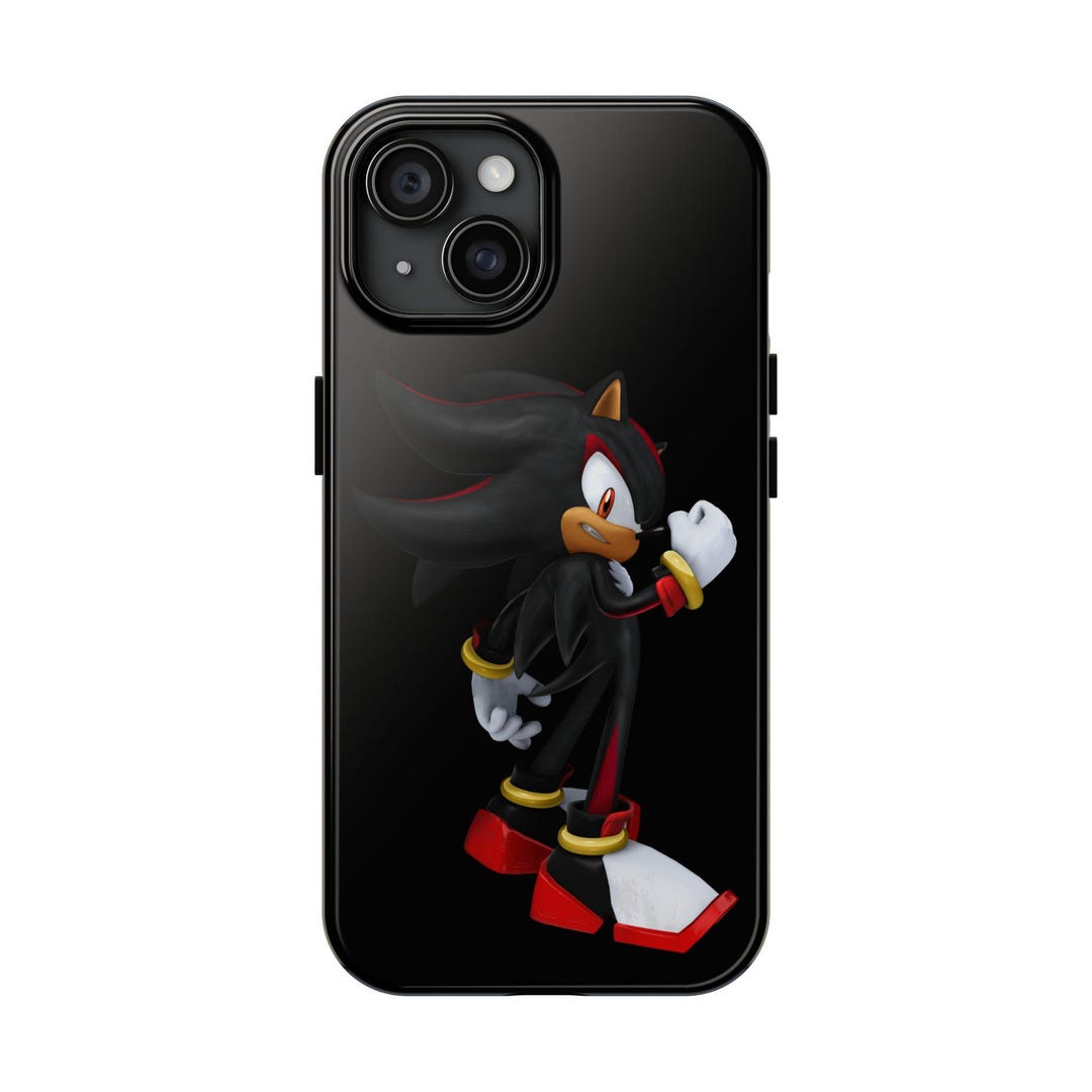 Shadow the Hedgehog Tough Phone Case, Impact-resistant 2-piece Design ...