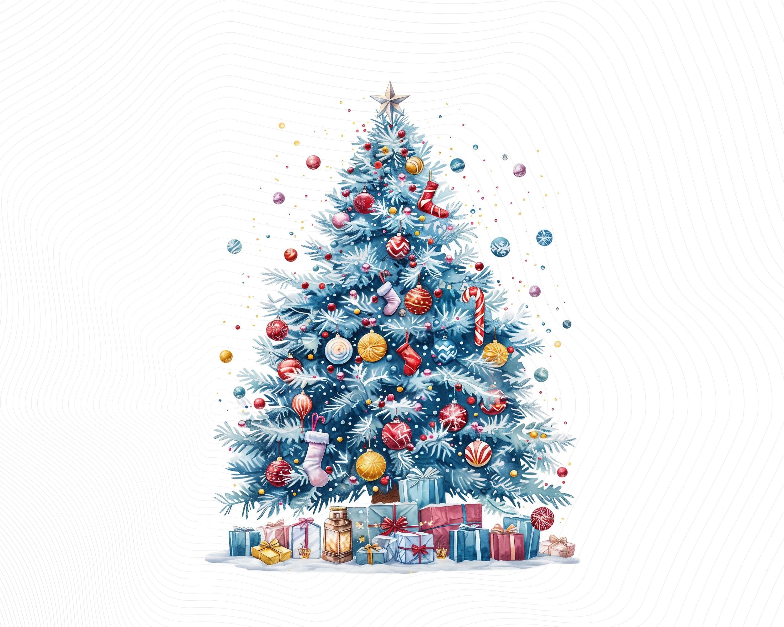 Christmas Tree Clipart Bundle,trees PNG,10 High Quality Illustration ...