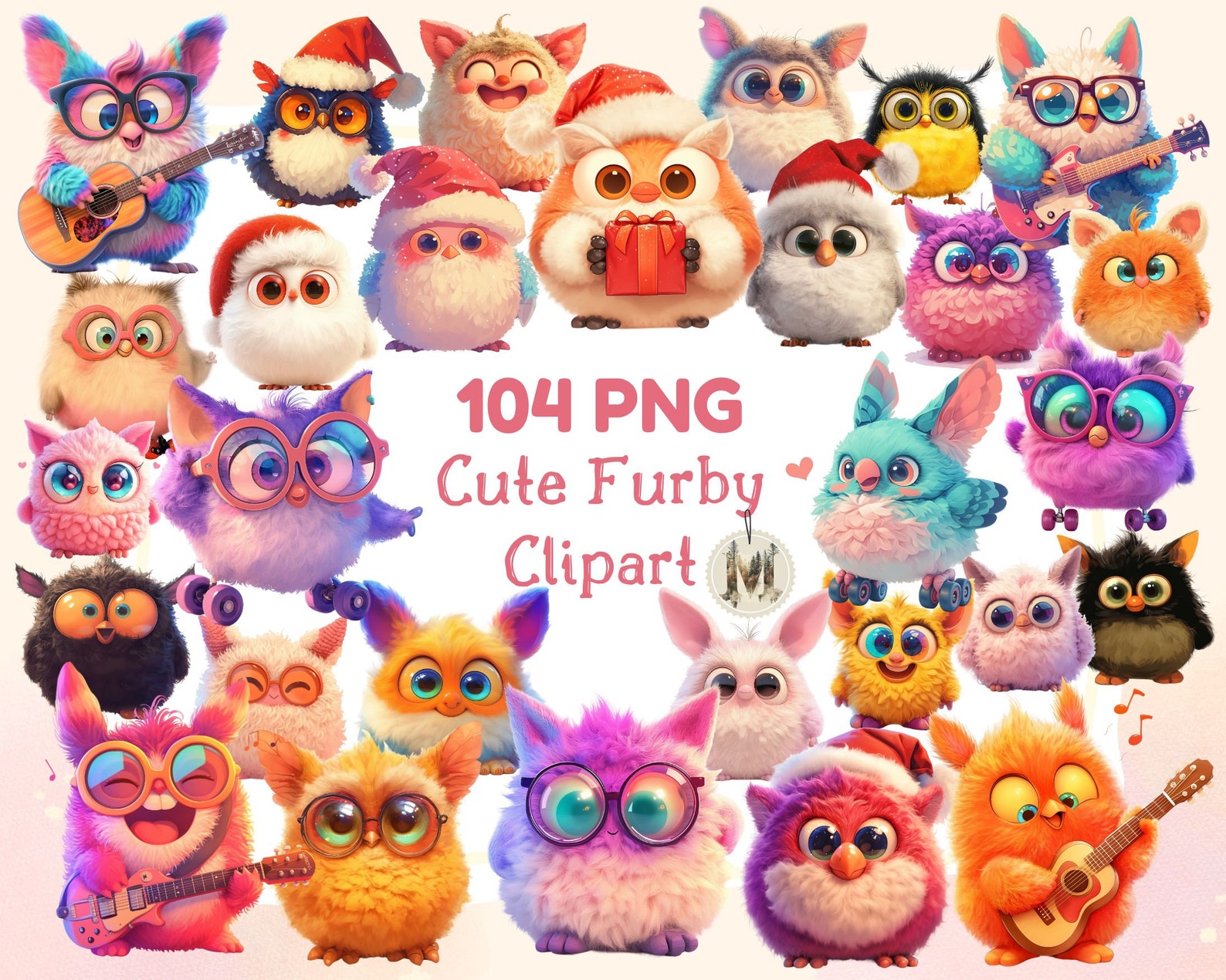 Cute Furby Clipart Png,animals Clip Art,104 High Quality 300DPI Images ...