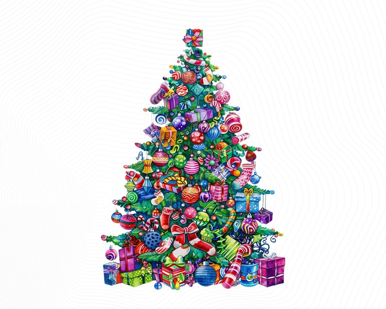 Christmas Tree Clipart Bundle,trees PNG,10 High Quality Illustration ...