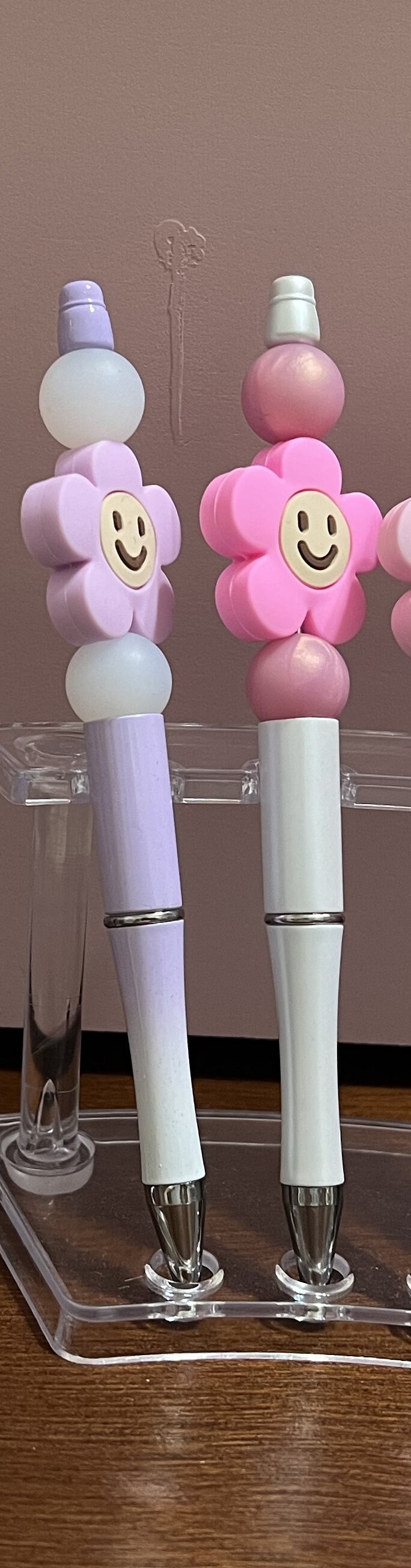 Cute Beaded Pens , Fun Boho Pen , Teach Pen, Happy Face and Daisy Pen ...