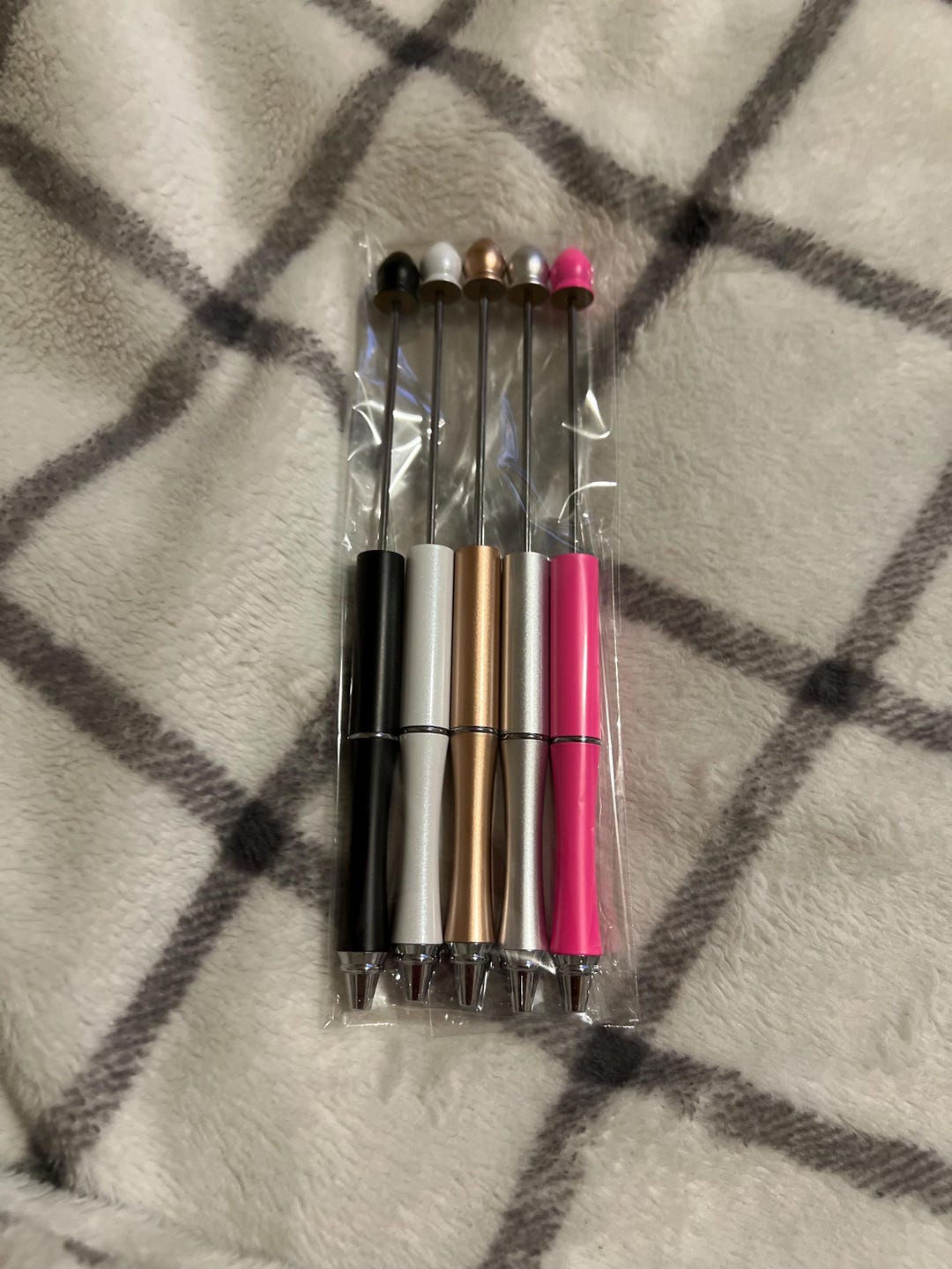 Tear Drop Metal Beadable Pen Sets - Featherweight Pens - DIY Beadable ...