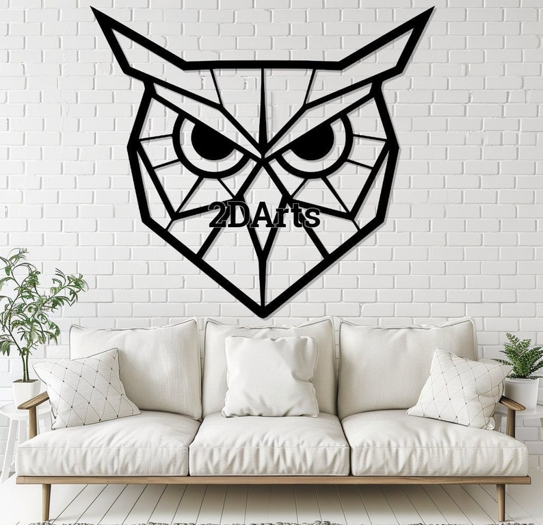Low Poly Owl Head SVG & STL Files for 3D Printing, Laser Cutting, DIY ...
