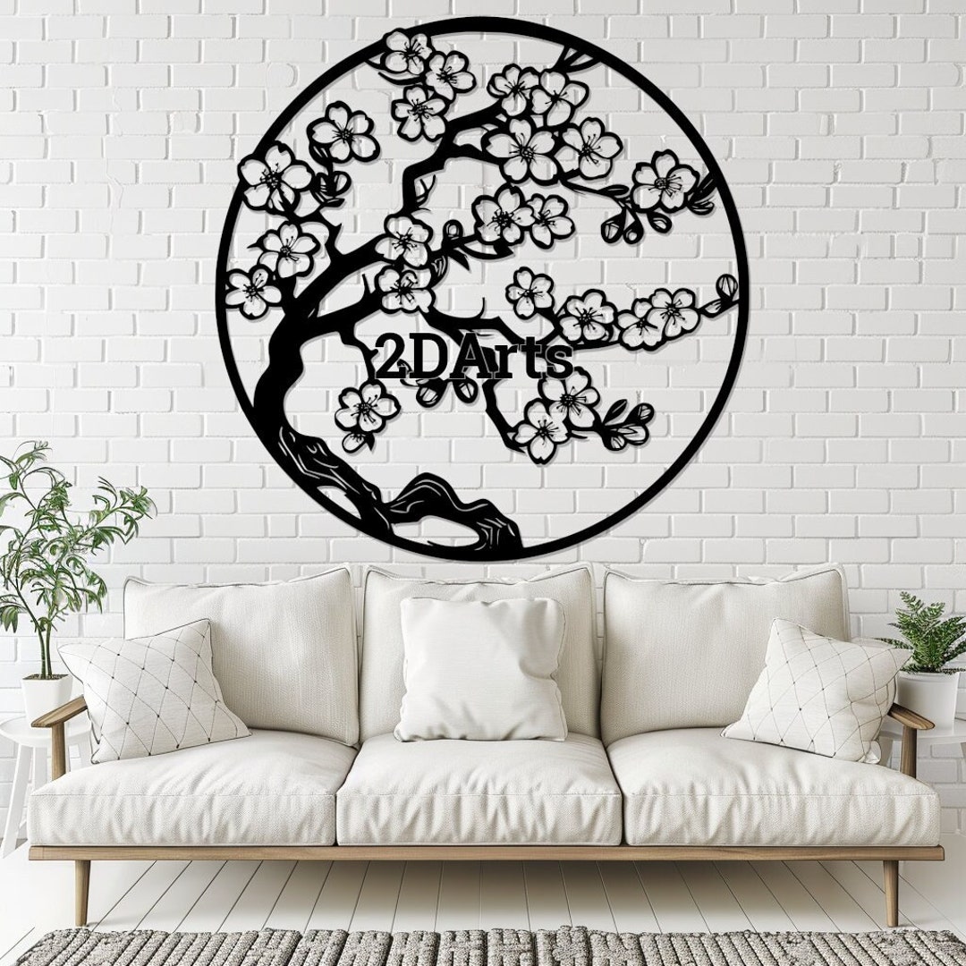 Cherry Blossom Tree SVG & STL Files for 3D Printing, Laser Cutting ...