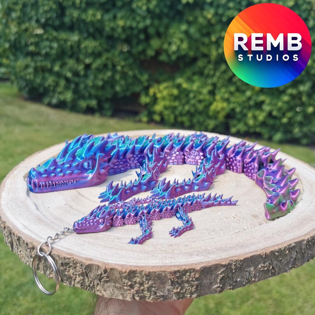 Articulated Horn Dragon STL File: 3D Printing Remb Studios - Etsy
