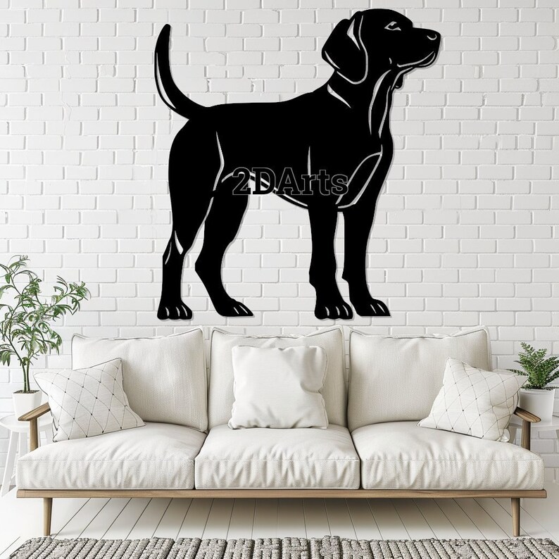 Labrador 2D Design STL & SVG Files for 3D Printing, Laser Cutting ...