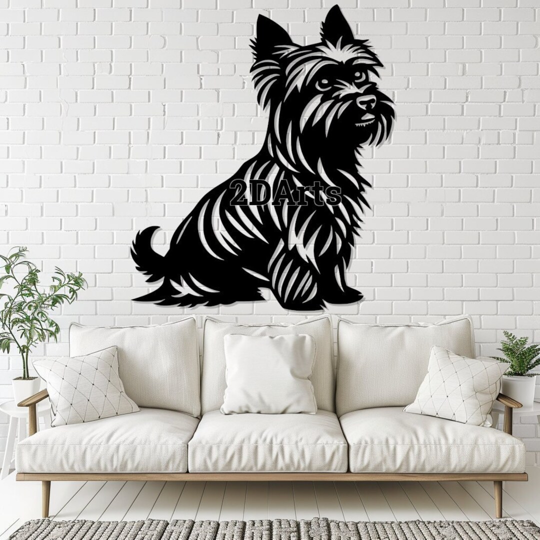 Yorkshire Terrier SVG & STL Files for 3D Printing, Laser Cutting, DIY ...