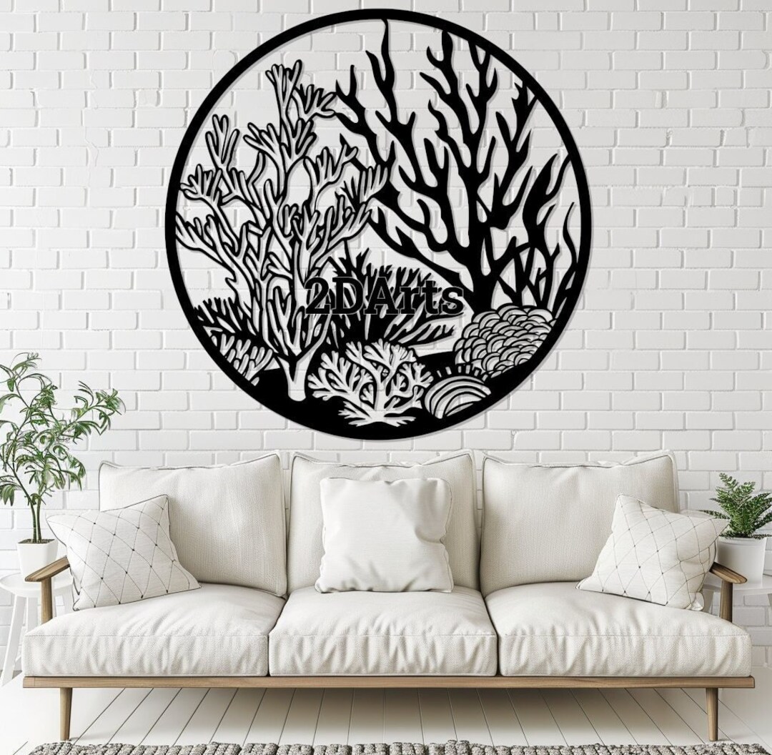 Coral Reef SVG & STL Files 2D Design for 3D Printing, Laser Cutting ...