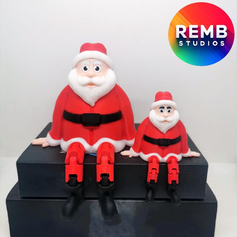 Flexi Santa STL File: 3D Print Christmas Decor (digital Download) - Etsy