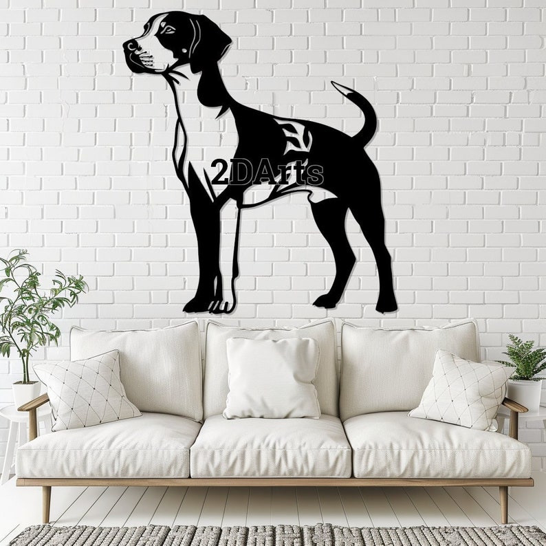 English Pointer Dog SVG & STL Design for DIY Projects 2D Pointer ...