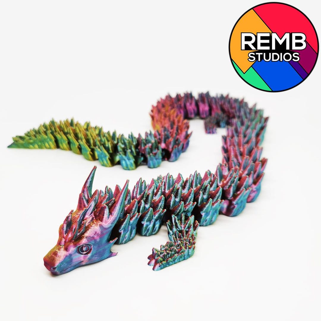 Articulated Thorny Dragon STL File: 3D Print Model (remb Studios) - Etsy