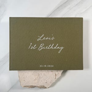 1st Birthday Custom Book, 1st Birthday Guest Book, Custom 2nd Birthday ...