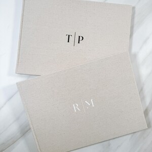 Simple Wedding Guest Book, Lay Flat Wedding Guestbook, Fall Wedding ...