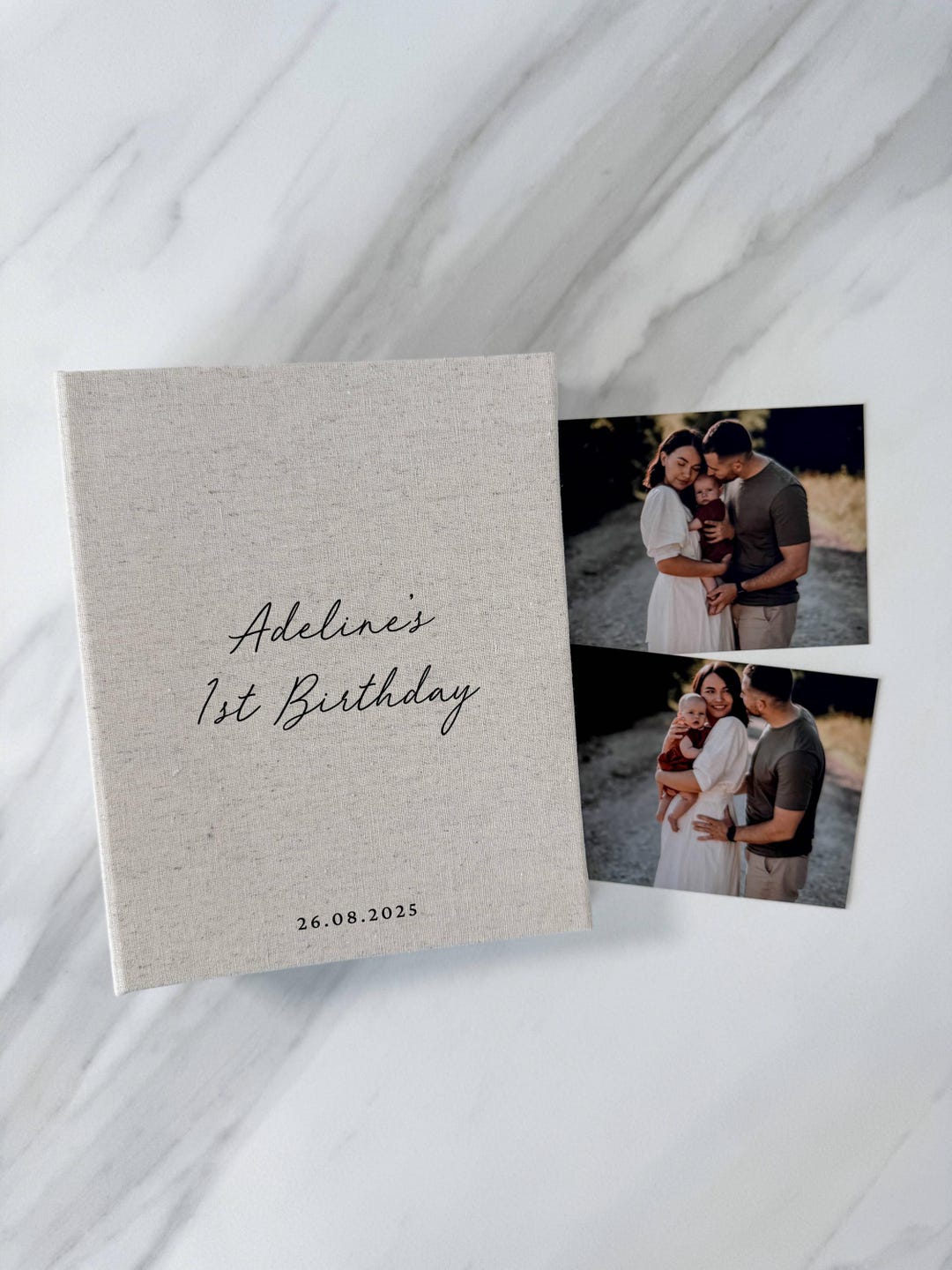 1st Birthday Photo Album, First Birthday Photo Album, Fabric Photo ...