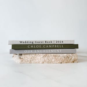 Add Spine Printing to Your Linen Guest Book | Add on Listing - Etsy