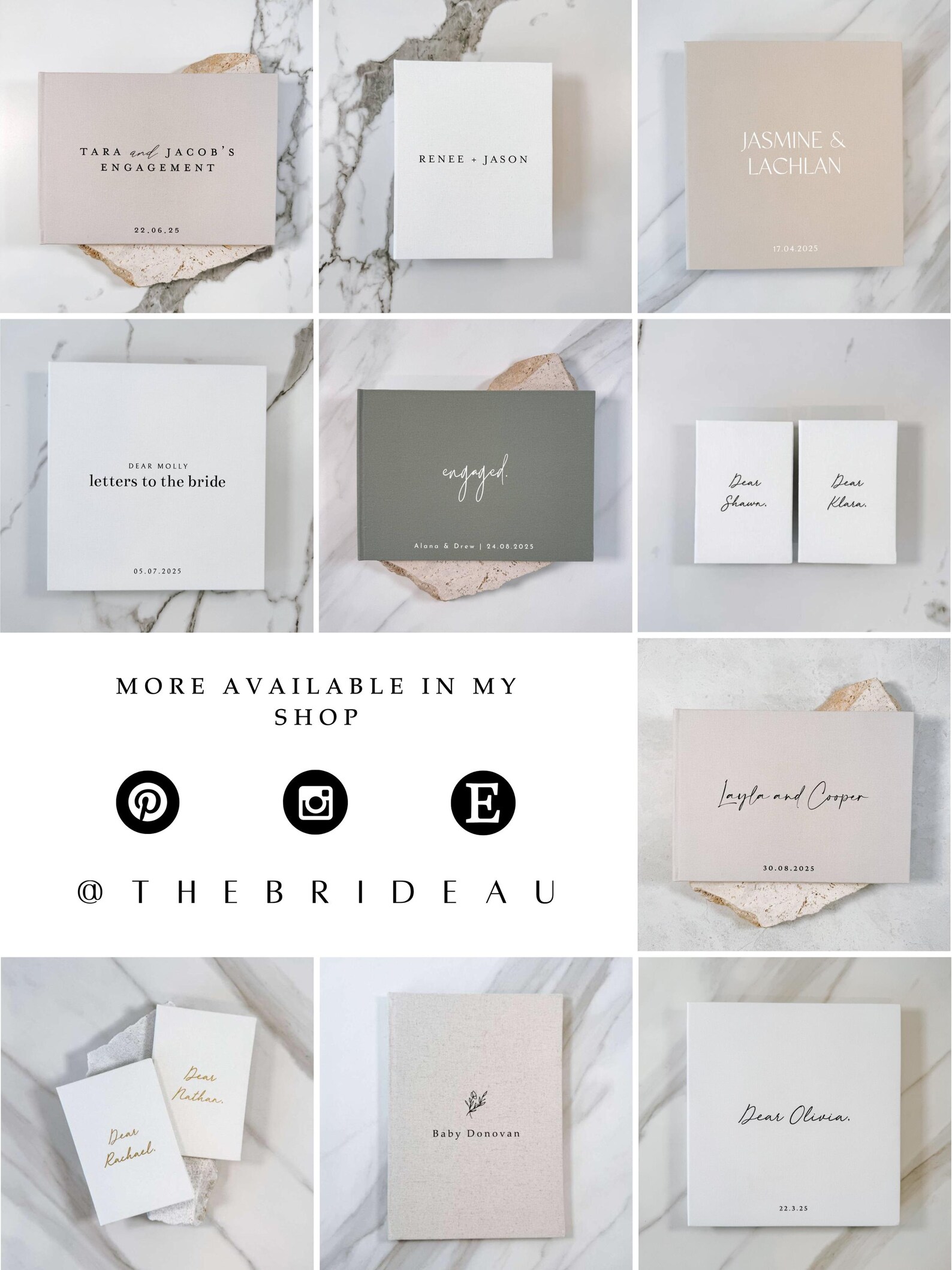 Engagement Photo Book, Engagement Picture Photo Album, Custom Cover ...