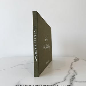 1st Birthday Custom Book, 1st Birthday Guest Book, Custom 2nd Birthday ...