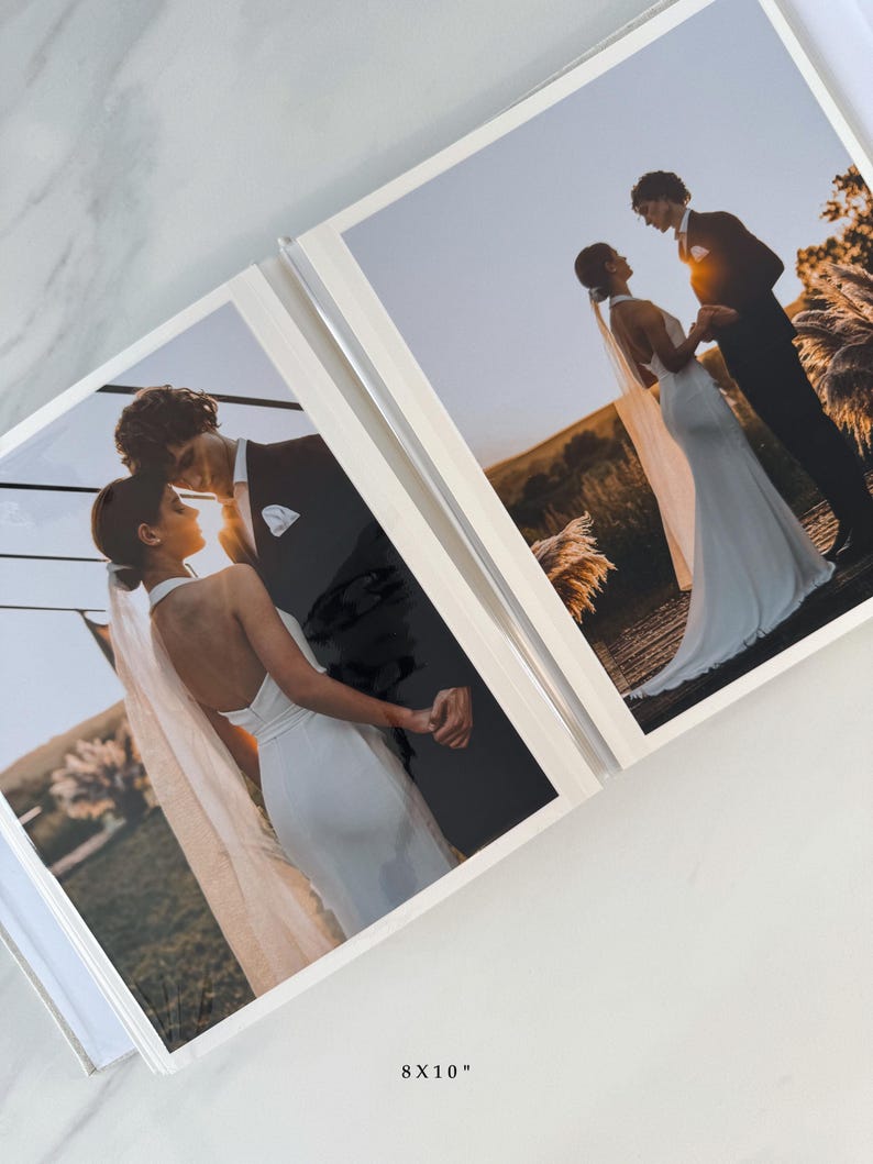 Engagement Photo Book, Engagement Picture Photo Album, Custom Cover ...