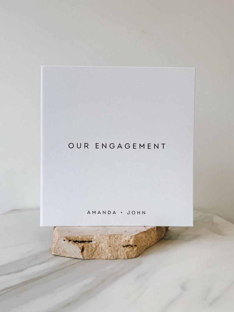 Engagement Photo Book, Engagement Picture Photo Album, Custom Cover ...