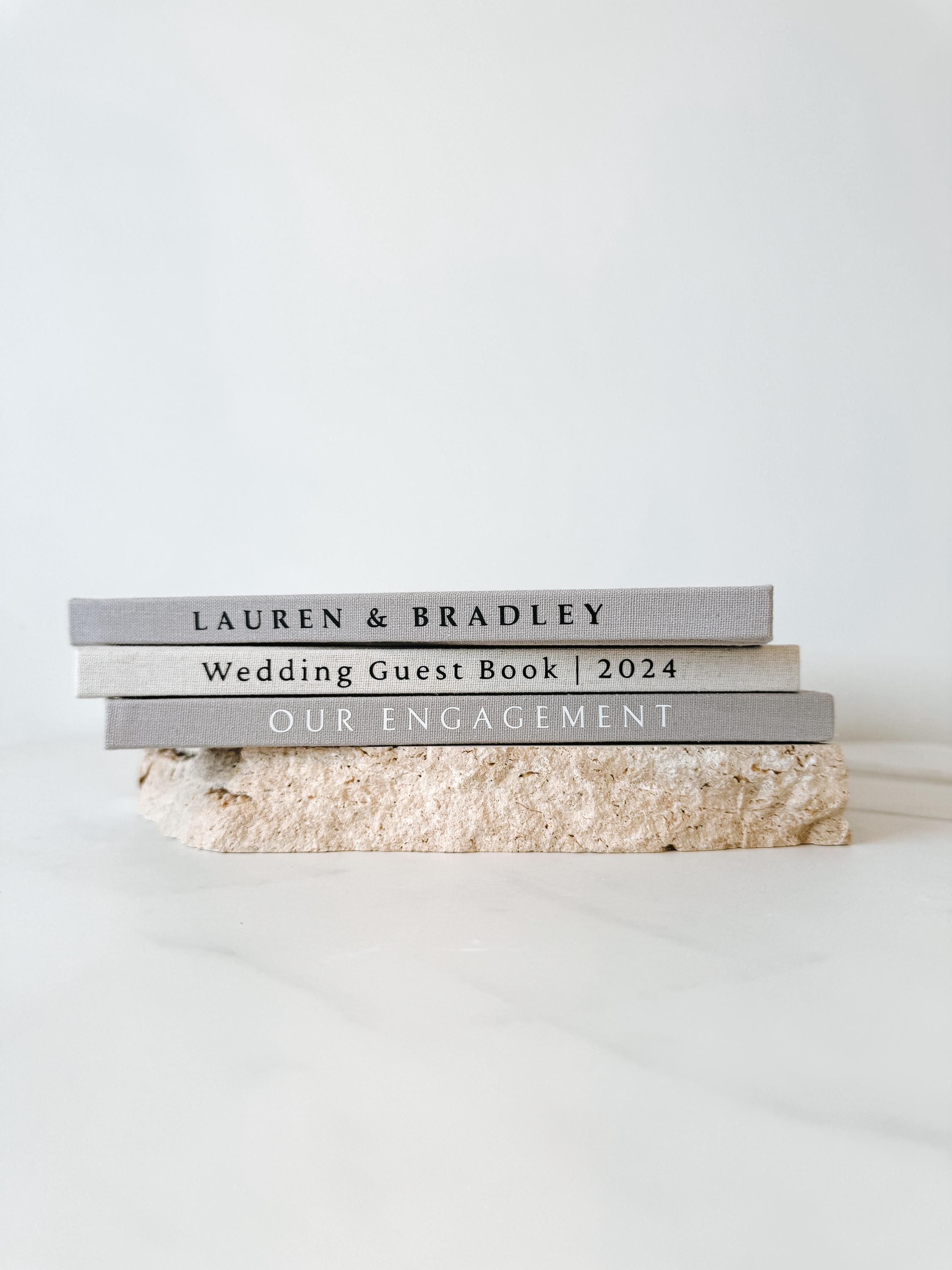 Add Spine Printing to Your Linen Guest Book | Add on Listing - Etsy