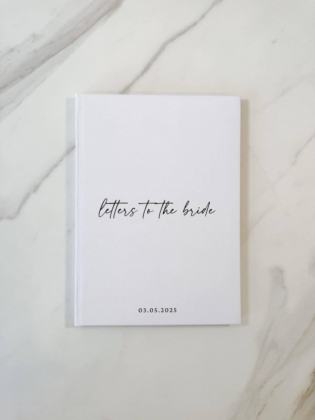 Letters to Bride Scrap Book, Letters to the Bride Book, White Linen ...