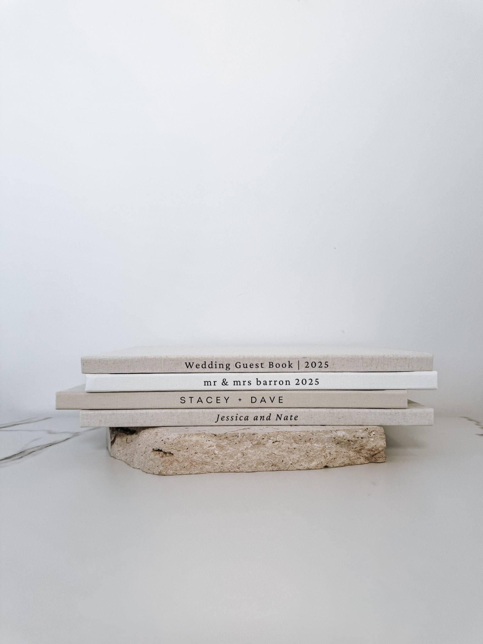 Add Spine Printing to Your Linen Guest Book | Add on Listing - Etsy