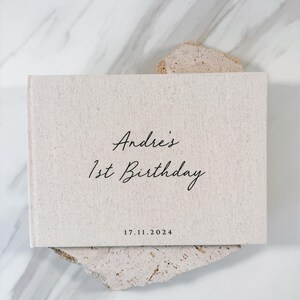 1st Birthday Custom Book, 1st Birthday Guest Book, Custom 2nd Birthday ...