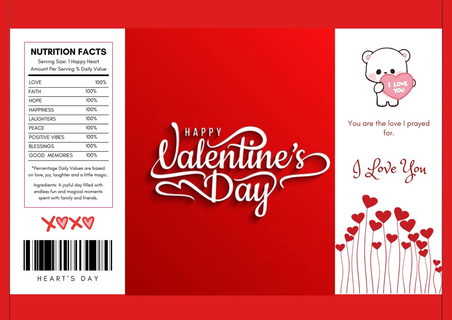 Valentine’s Day Chip Bag Templates – Printable & Customizable Digital ...