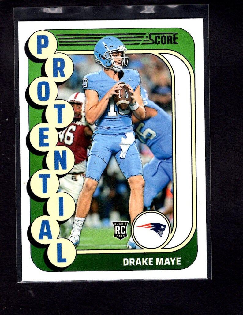 Drake Maye RC 2024 Panini Score Protential Football Rookie Card #2 ...