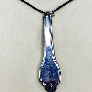 Vintage Silver Plate Spoon Handle Pendant, Floral Silverware Necklace ...