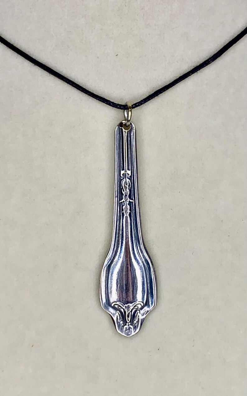 Vintage Silver Plate Spoon Handle Pendant, Floral Silverware Necklace ...