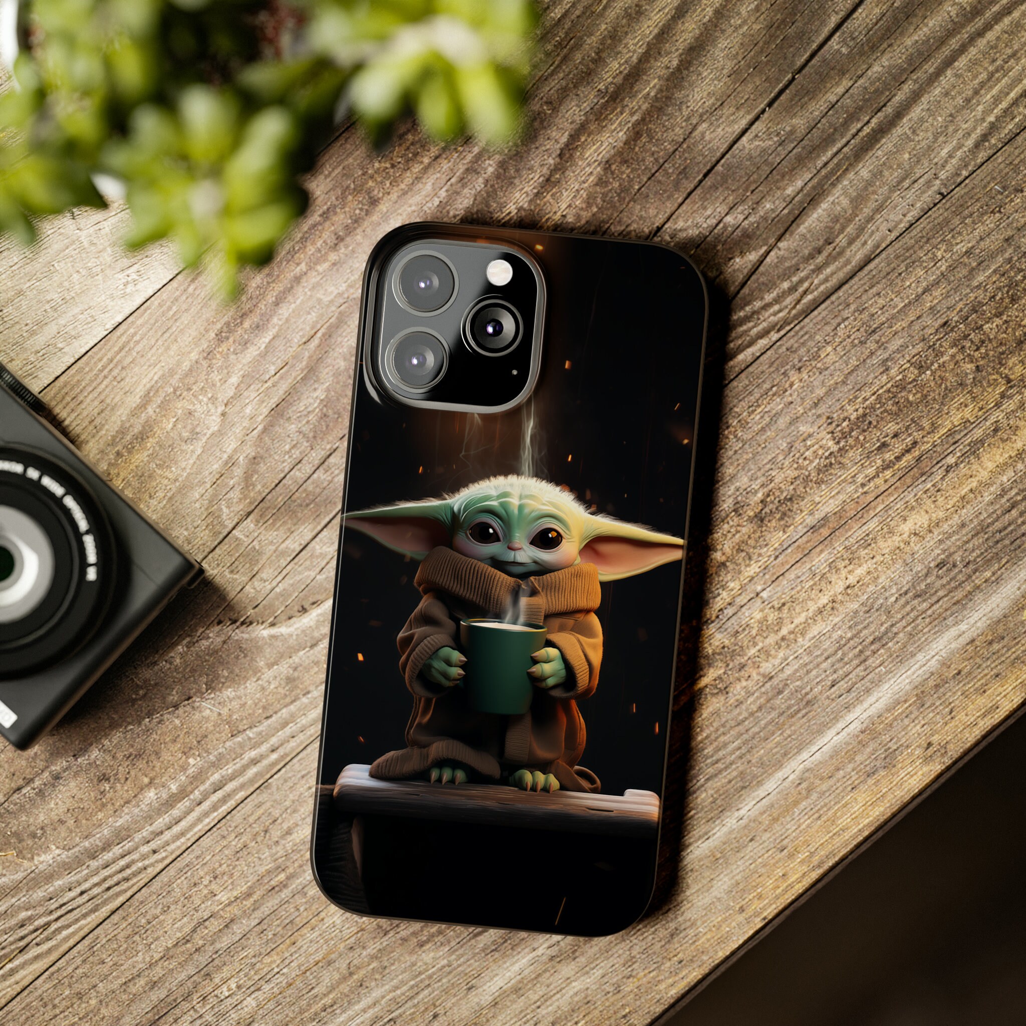 Cute Baby Yoda iPhone Case, Star Wars Case, Adorable Baby Yoda, Baby ...