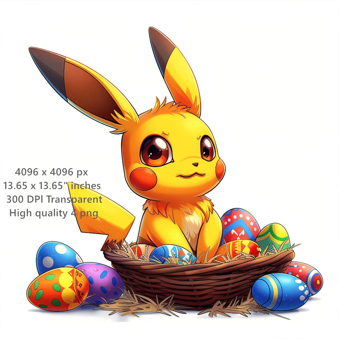 Pikachu Easter Png,pikachu Easter Egg Clipart Images,easter Pikachu ...