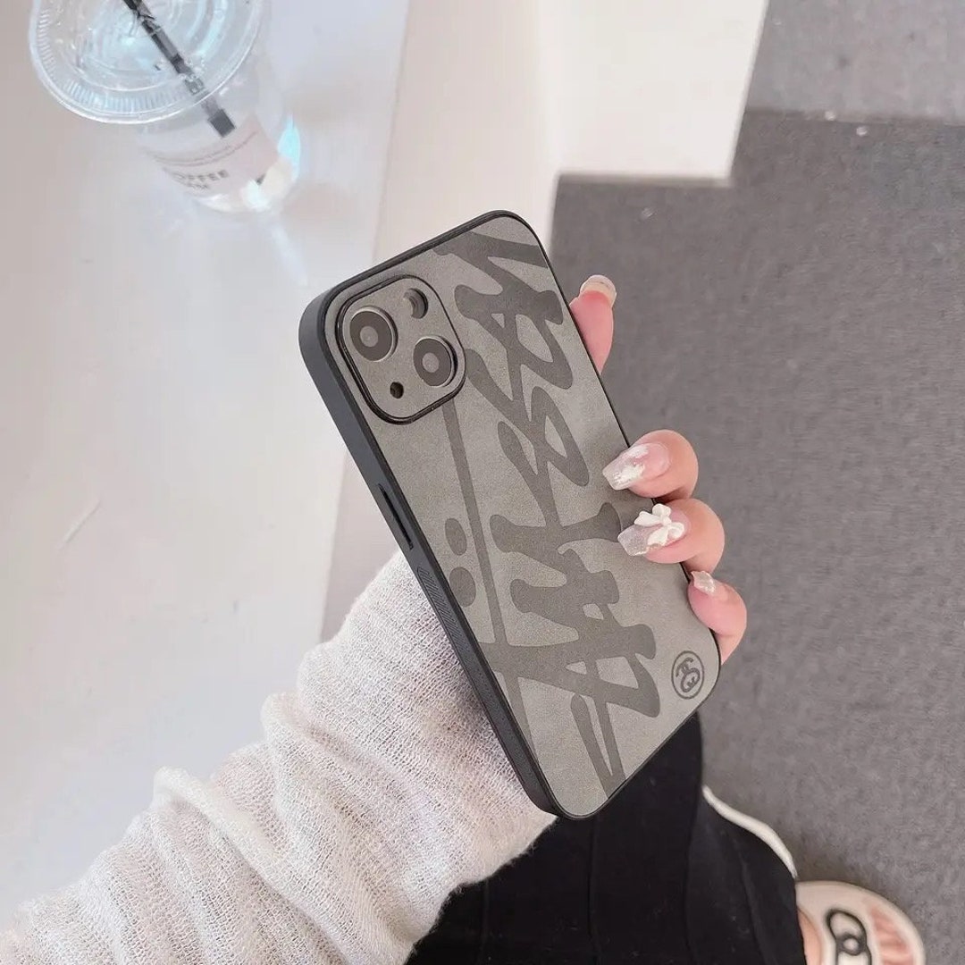 Vintage Leather Y2K Characters Pattern iPhone Case - Etsy