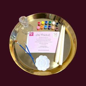 Candle Painting Kit, Paint Your Own Candle Kit, Sip and Paint Kit, Diy ...