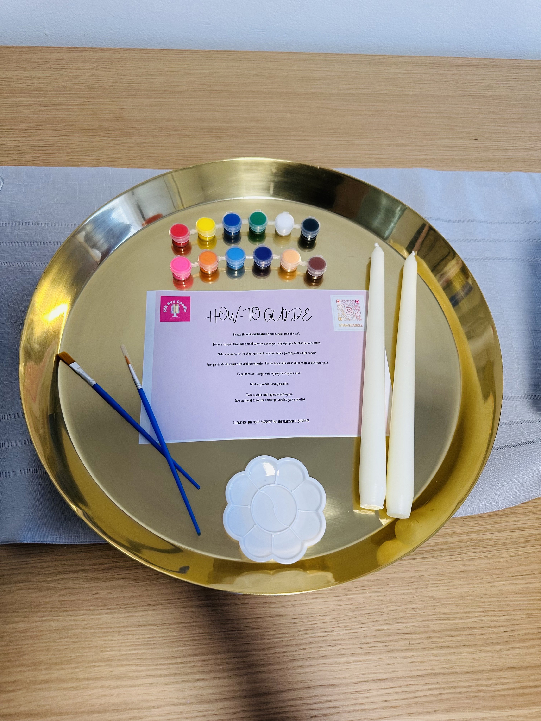 Candle Painting Kit, Paint Your Own Candle Kit, Sip and Paint Kit, Diy ...