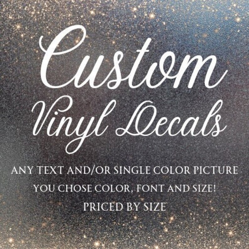 Custom Vinyl Decals - Etsy